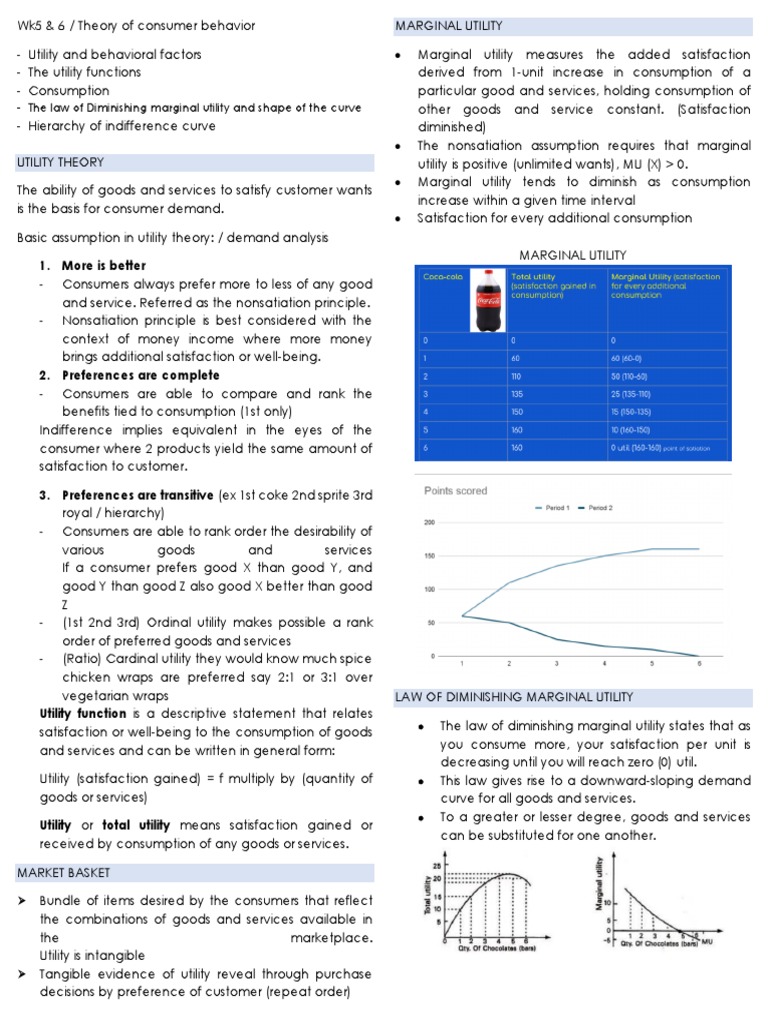 Basic Microeconomics REVIEWER - Theory of Consumer Behavior | PDF ...