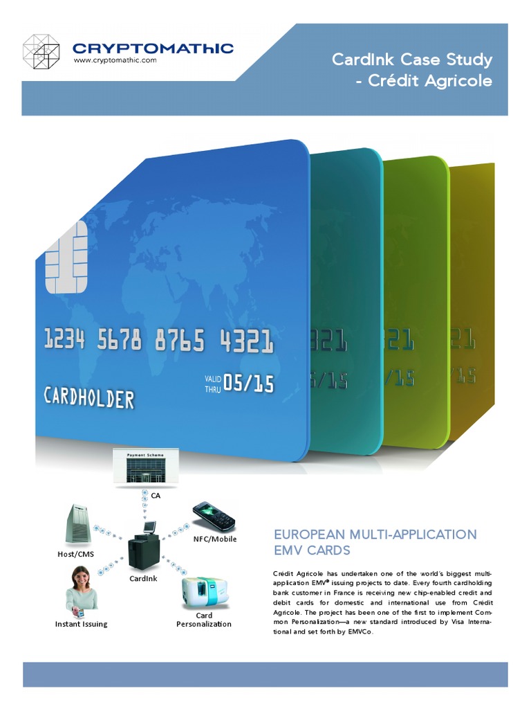 Cardink Casestudy Credit - Agricole | PDF | Emv | Smart Card