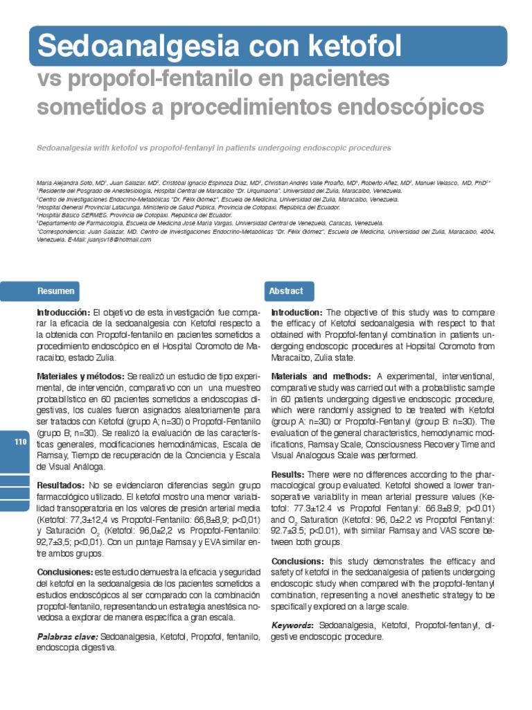 10 Sedoanalgesia Con Ketofol | PDF | Medicina | Comunicación académica