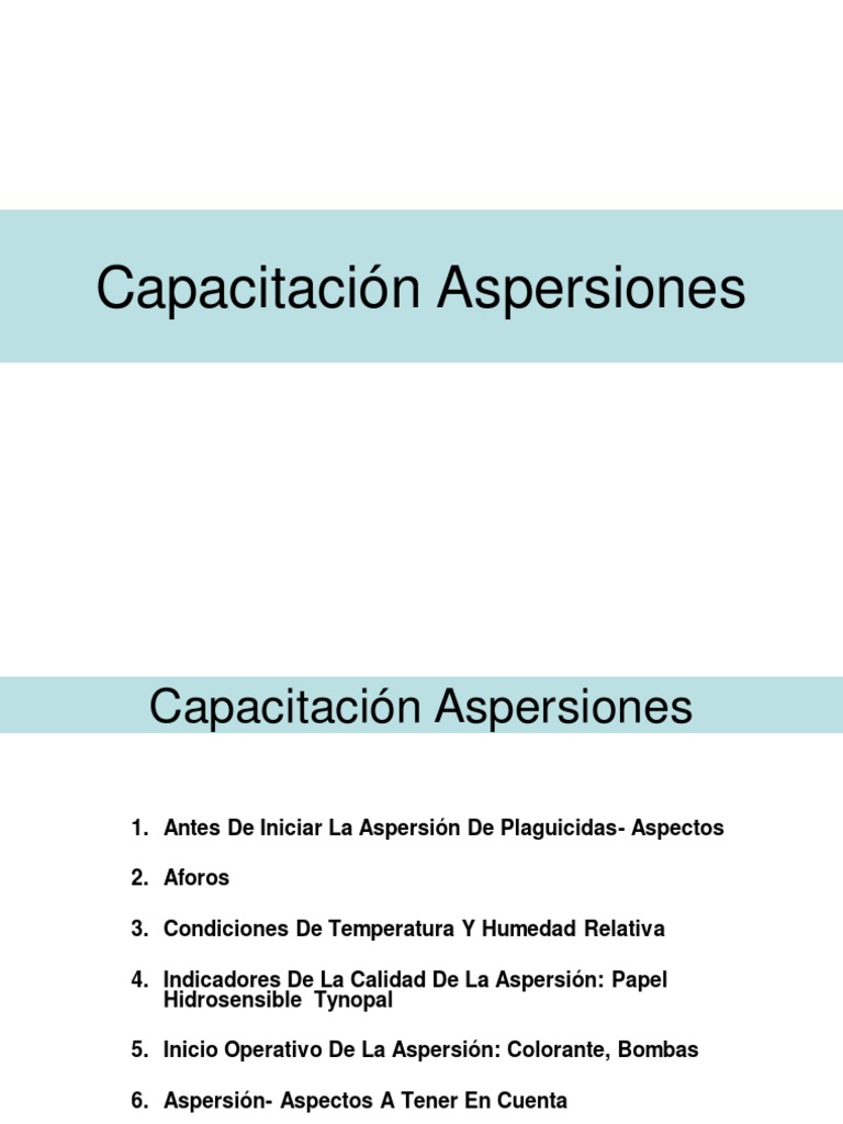Tecnicas de Aspersion | PDF | Humedad | Presión
