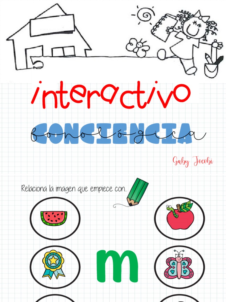 Conciencia Fono A Color Interactivos | PDF | Voz humana | Filología