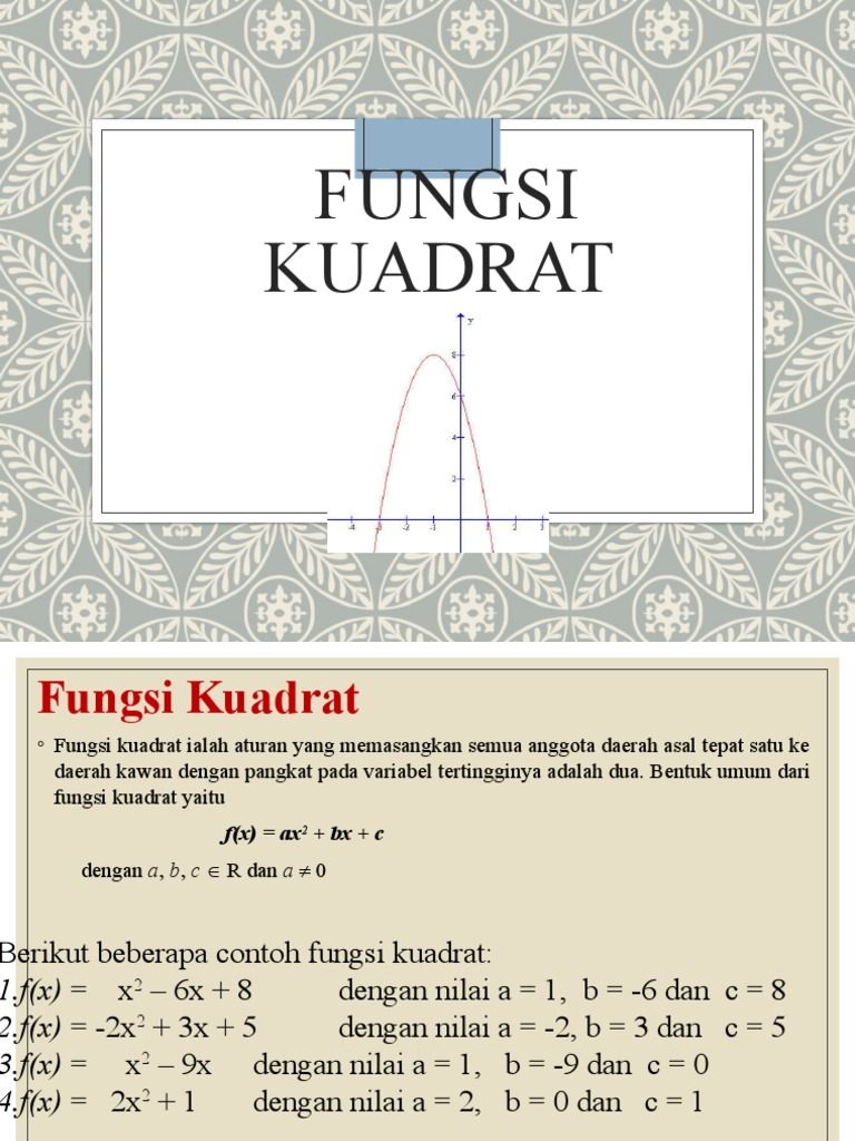 Fungsi Kuadrat 2 | PDF