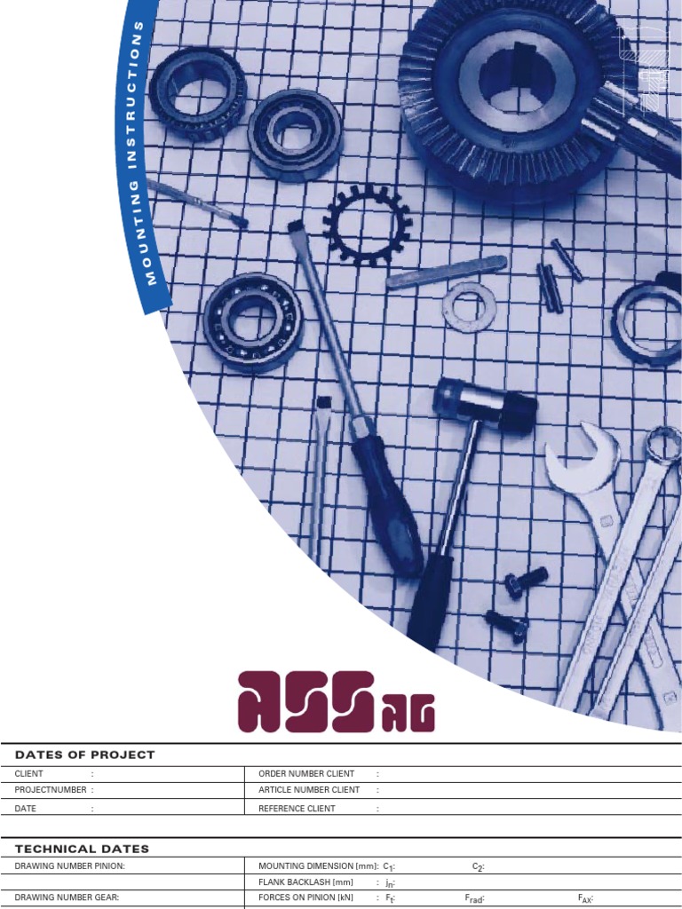 ASSAG Cylkro (FACE) Gear Mounting Instructions | PDF | Gear ...