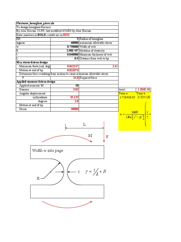 Hourglass Flexure Design Guide | PDF | Materials | Classical Mechanics