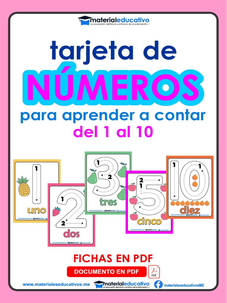 Tarjetas de Números para Aprender A Contar | PDF | Red mundial | Internet y web