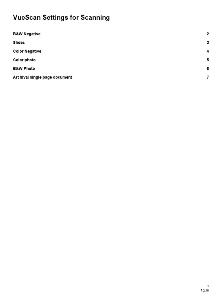VueScan Settings Formats Guide | PDF | Computer File | Filename