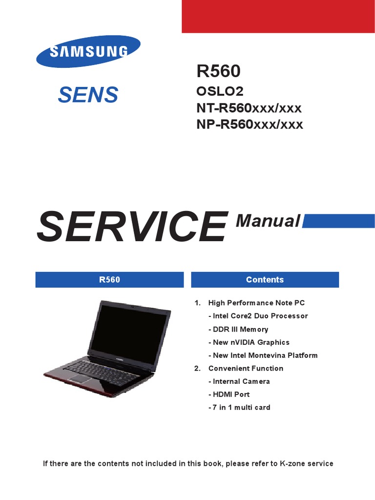 R560 Service Manual Overview | PDF | Integrated Circuit | Electrostatic ...