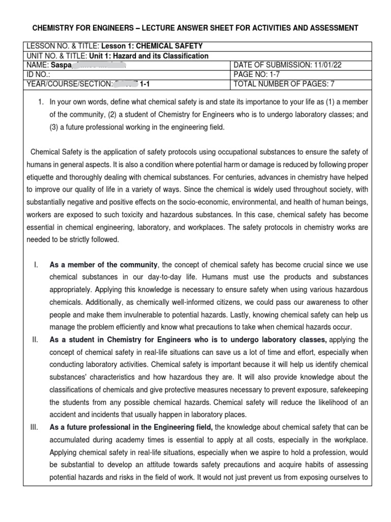 L01 Cfe | PDF | Hazards | Health Professional