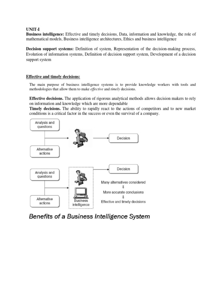 BI Unit I | PDF | Business Intelligence | Data Analysis