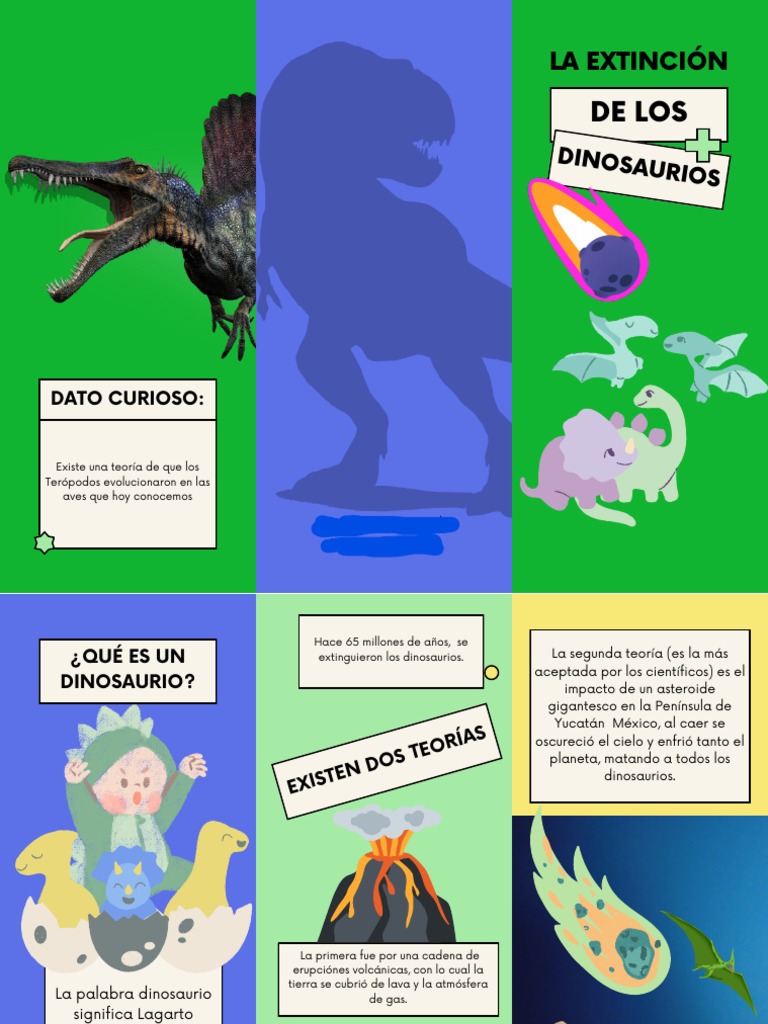 Extinción de los Dinosaurios Triptico 1 | PDF