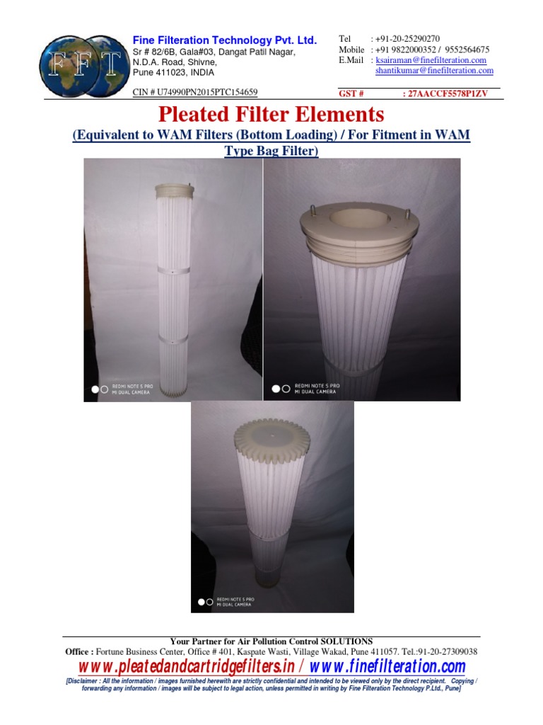 Wam Filters Bottom Loading | PDF