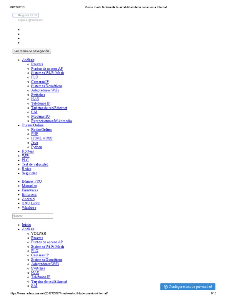 Comando Ping | PDF | Internet | Enrutador (Computación)