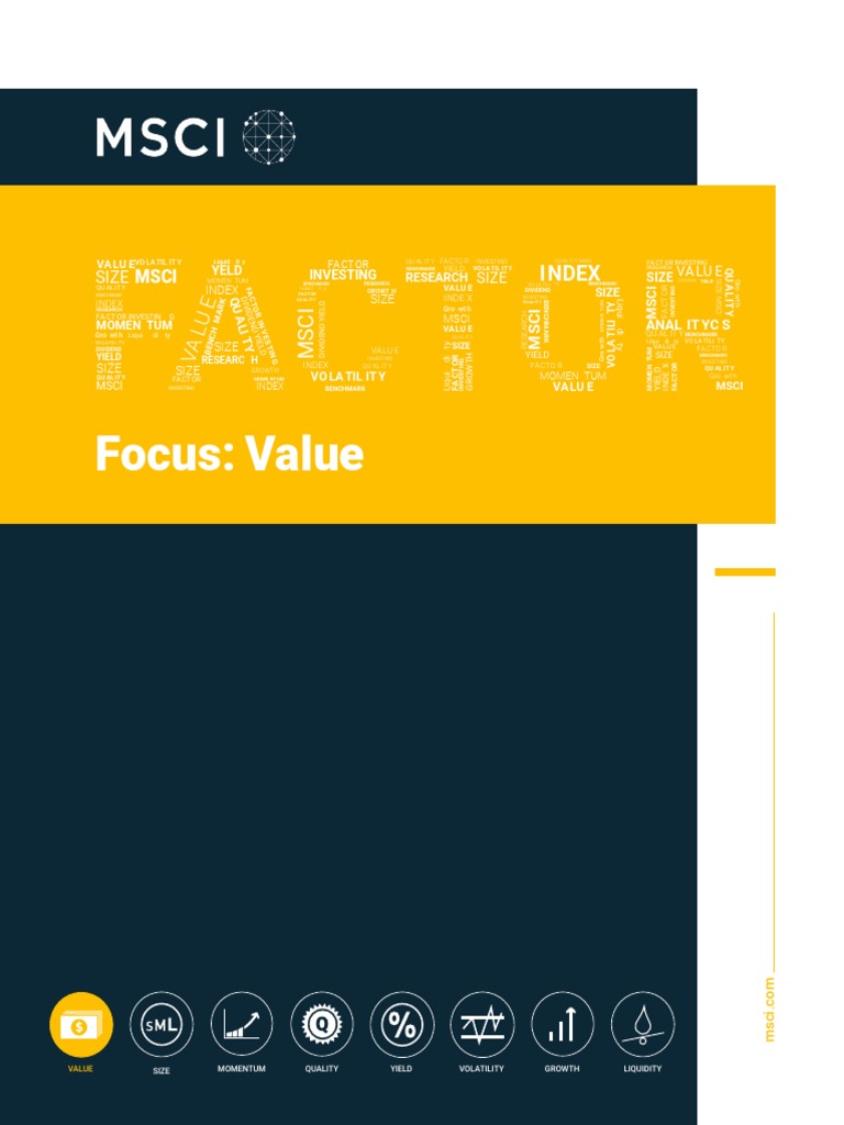 Value Brochure MSCI | PDF | Stock Market Index | Investing
