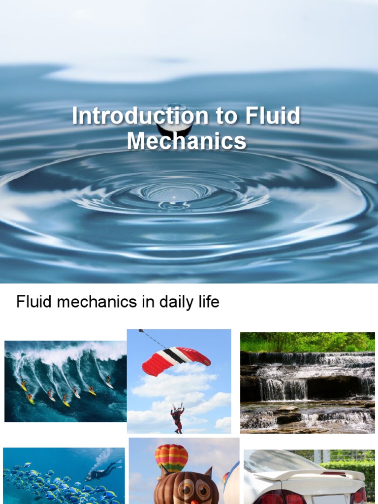 Lecture1 Introduction of Fluid Mechanics | PDF | Fluid | Stress (Mechanics) Lecture1 Introduction of Fluid Mechanics | PDF | Fluid | Stress (Mechanics)