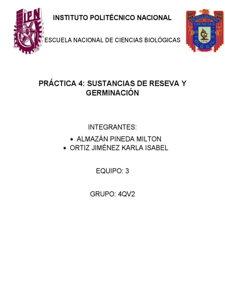 Practica 4.biotec | PDF | Germinación | Plantas
