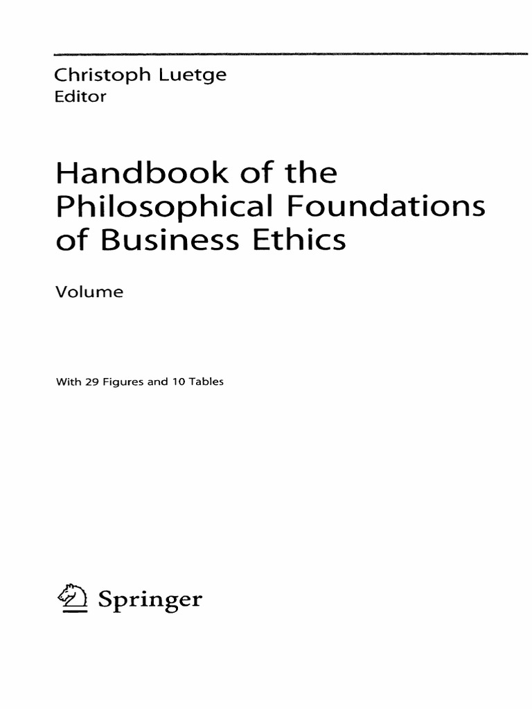 Philosophical: Handbook of The Foundations of Ethics | PDF | Business ...