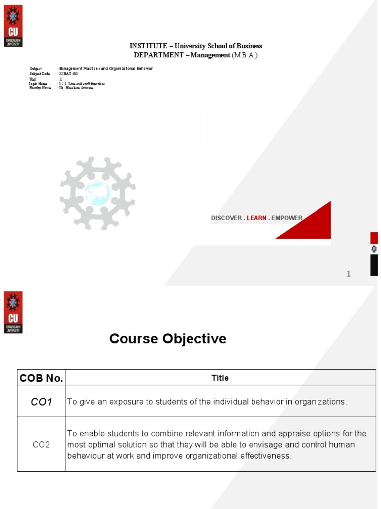 1.2.3 Line and Staff Functions | PDF | Human Resources | Sales