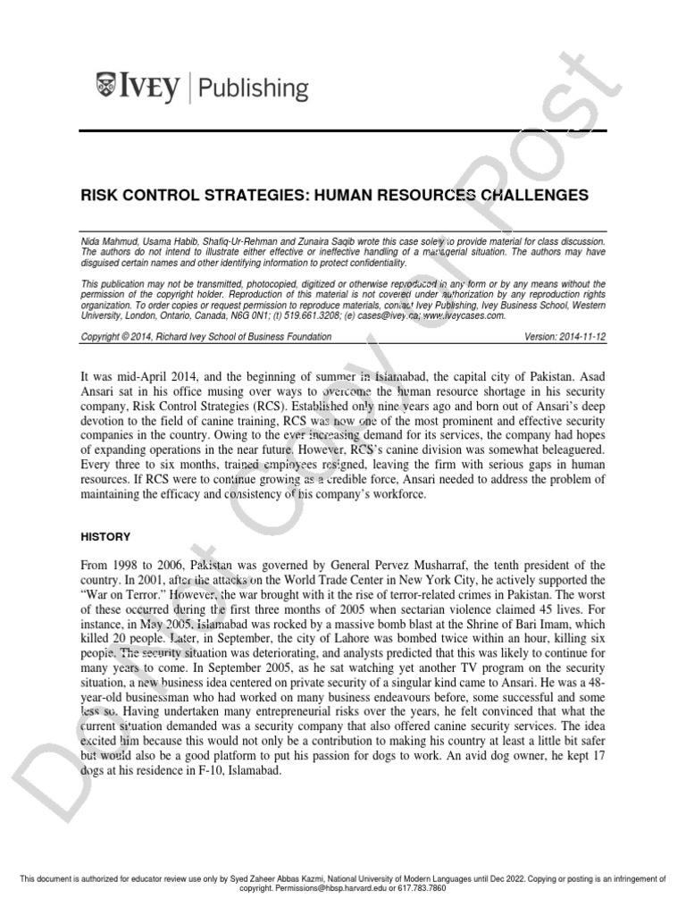 Case HR | PDF | Employment | Recruitment