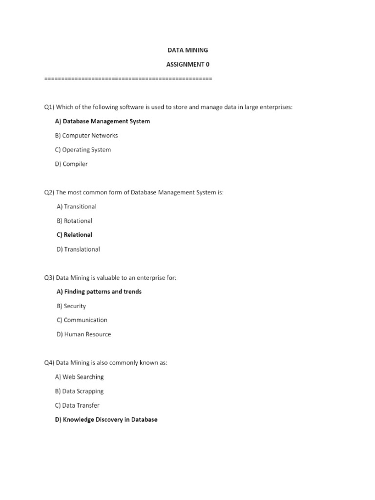 Assignment Data Mining Pdf 