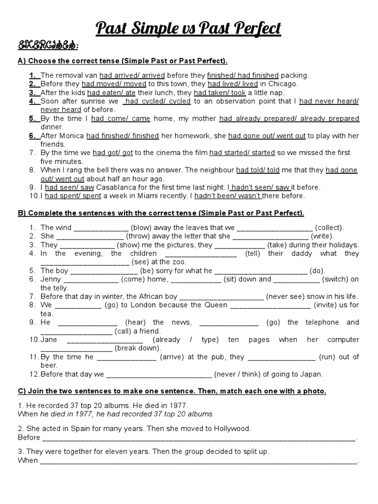5th Year HA Past Perfect Practice | PDF | Oprah Winfrey