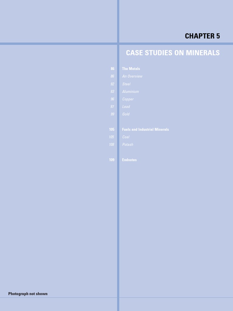 Case Studies On Minerals | PDF | Scrap | Recycling