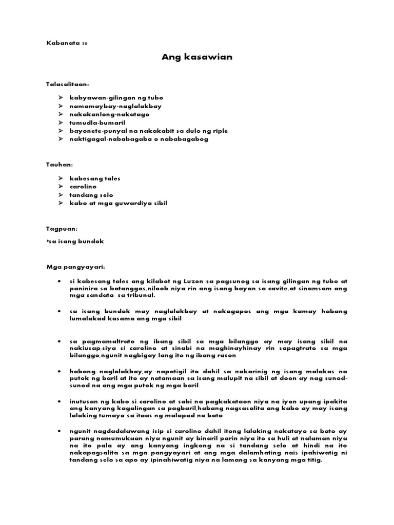 Kabanata 38 | PDF