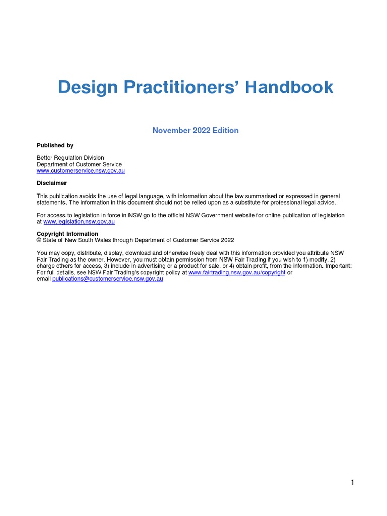 Design Practitioners Handbook Final | PDF | Regulatory Compliance | Building