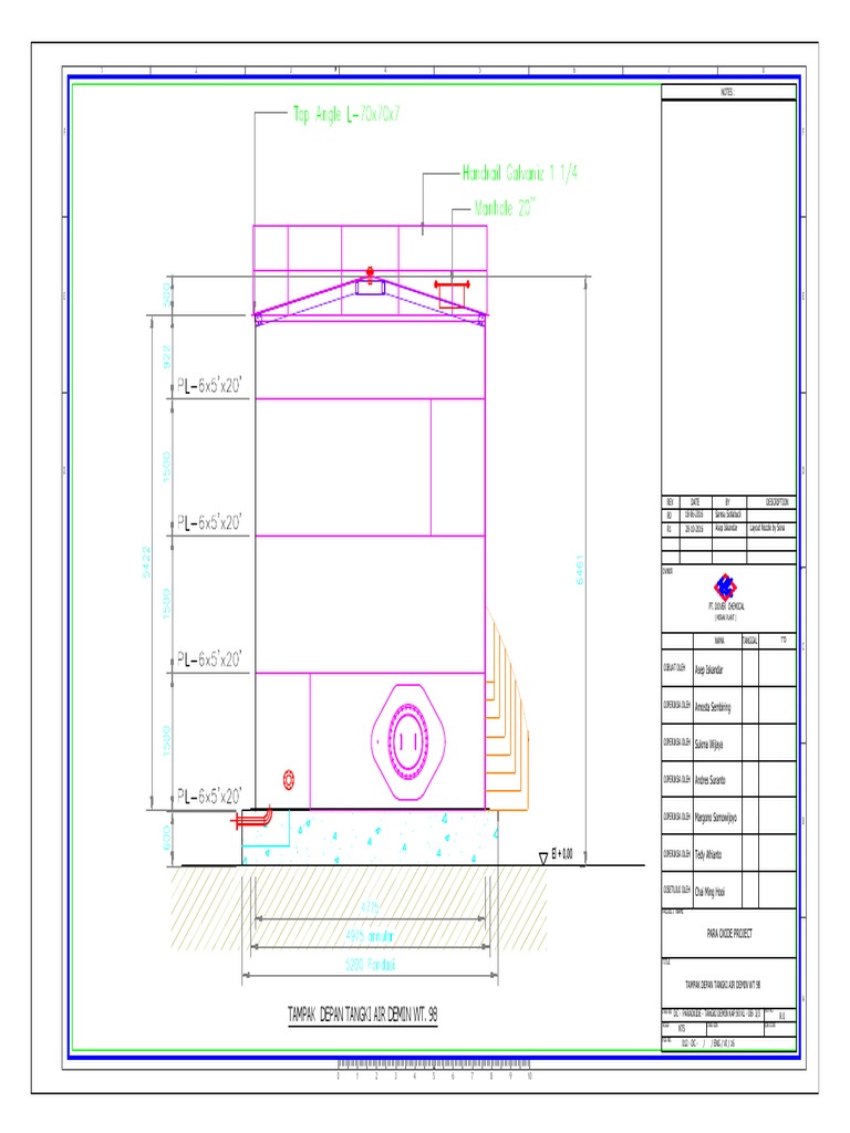 Tangki Demin 90 KL PT. Dover | PDF