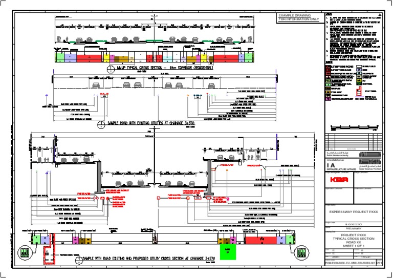 Typical Road Cross Section Example | PDF