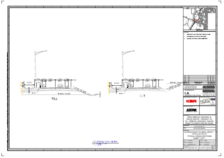 Exw p023 3002 Cs QBJ DG 41106 001 Typical Cross Sections 1 | PDF
