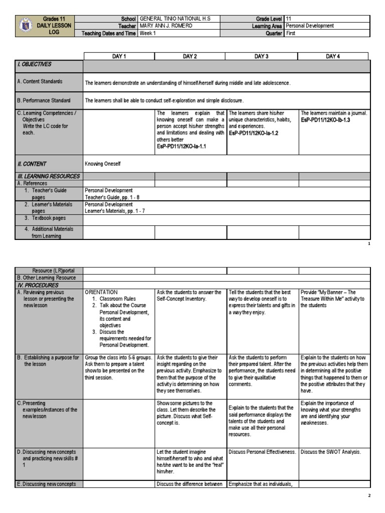DLL Perdev | Download Free PDF | Learning | Emotions