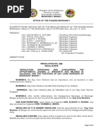 Resolution Approving Barangay GAD Plan and Budget | PDF | Justice ...