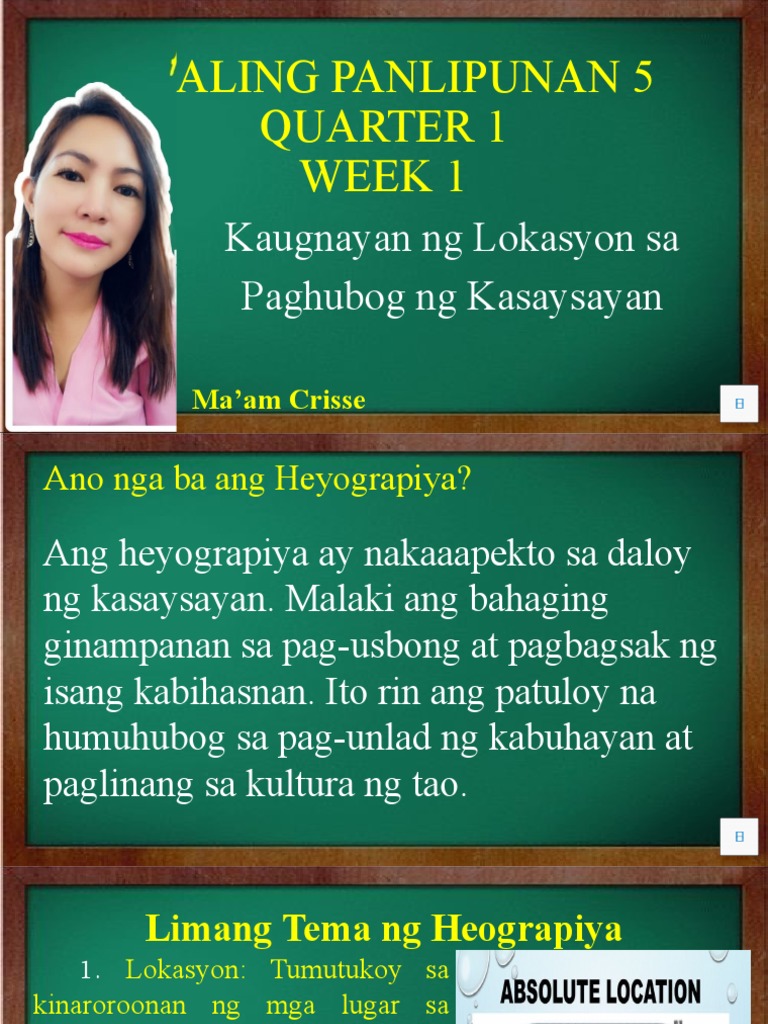 Ap 5 Quarter 1 Week 1 | PDF