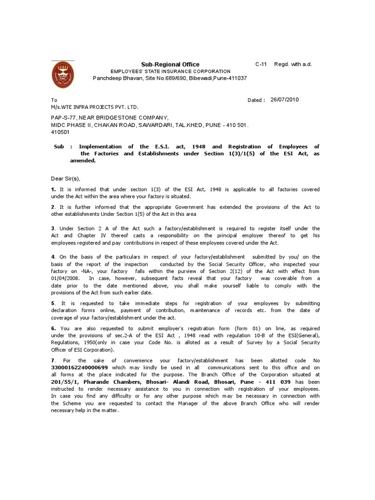 ESIC | PDF | Government | Justice