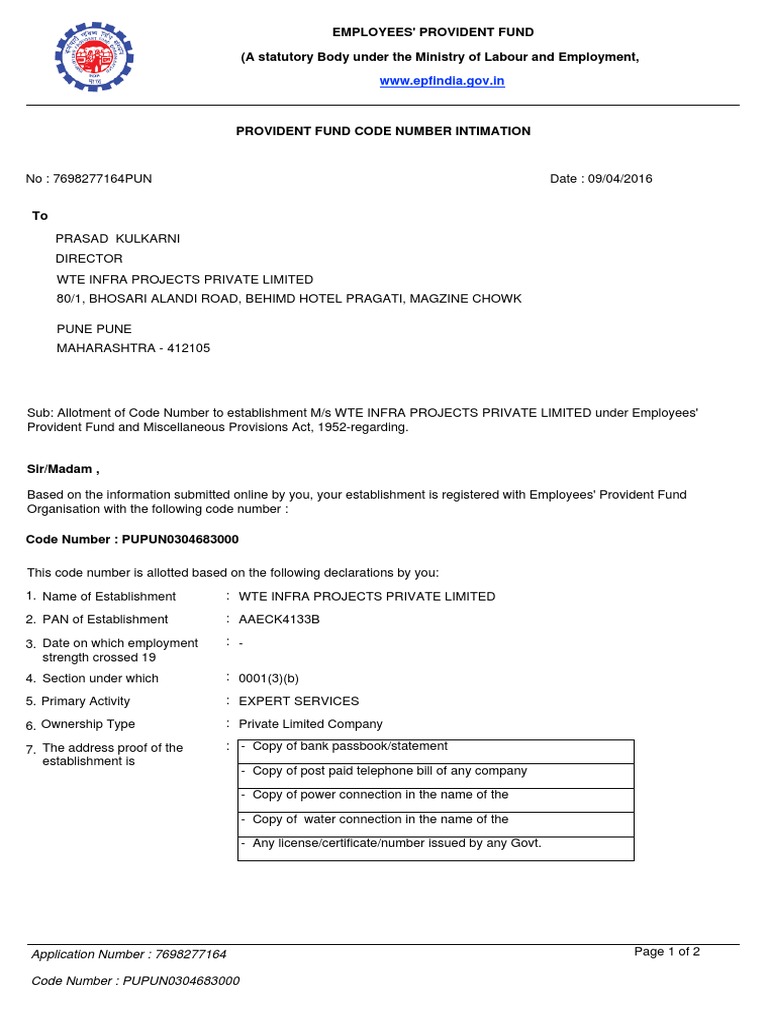 PF Certificate | PDF | Justice | Crime & Violence