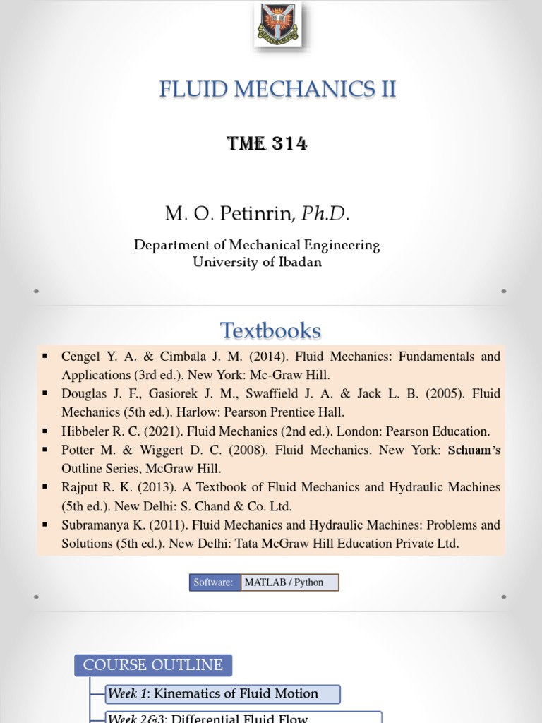 Tme 314 Module 1 1 Pdf Fluid Dynamics Continuum Mechanics