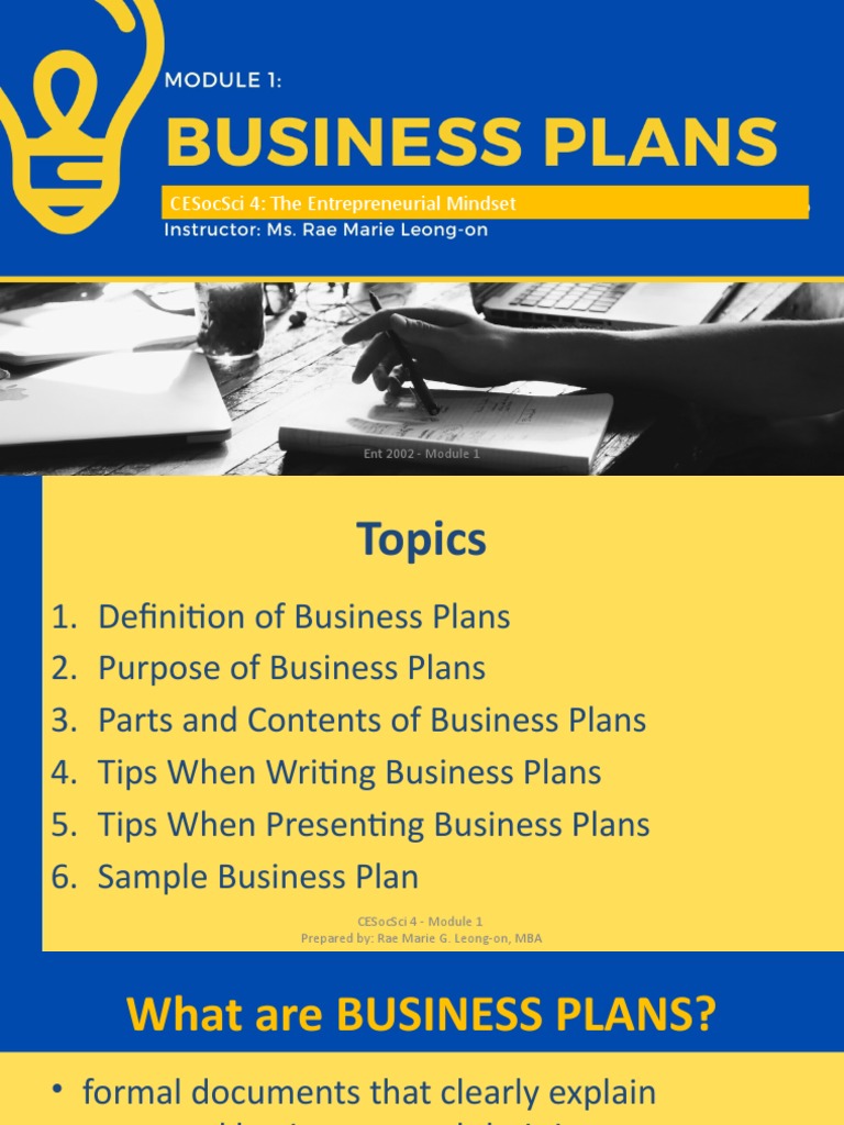 Business Plan Essentials for Entrepreneurs | PDF | Business Plan ...