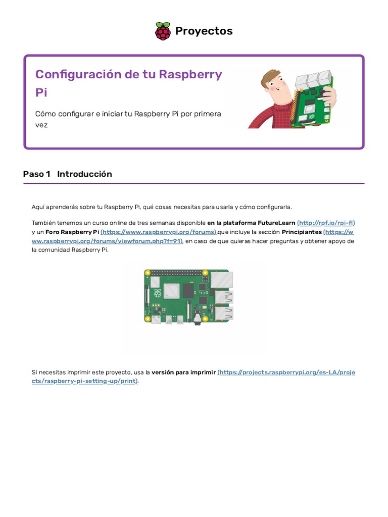 Guía de Inicio para Raspberry Pi | PDF | Raspberry Pi | Hdmi