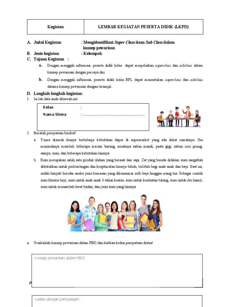 Identifikasi Superclass & Subclass PBO | PDF | Karier & Perkembangan