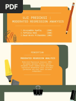 Model Analisis Regresi Moderasi (MRA) | PDF | Metode & Bahan Ajar
