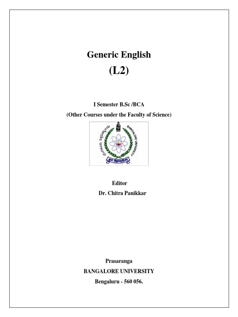 Generic English (Grammer Book) - 1st Sem BCA | PDF | Blog | Citation