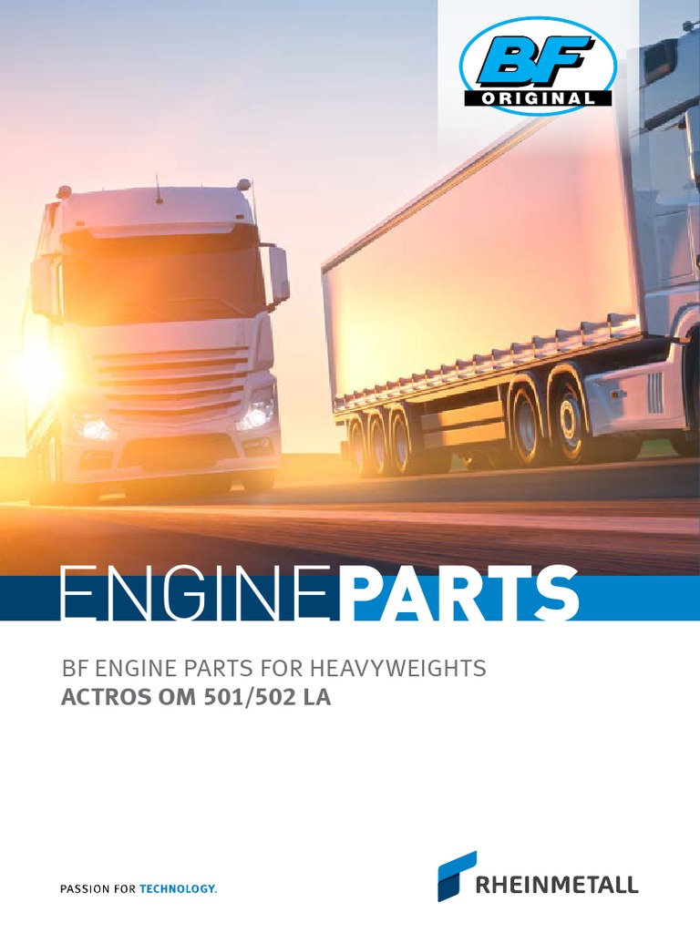 BF Engine Parts For Heavyweights Actros OM 501502 LA - 890979 | PDF ...