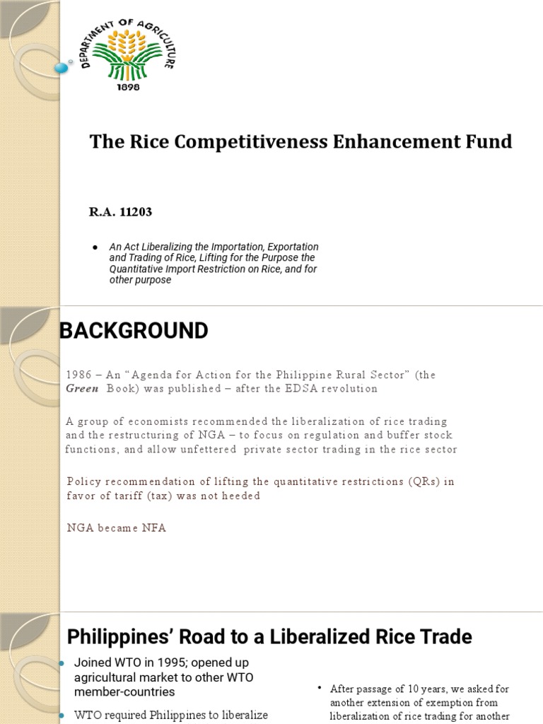 RCEF (Briefing With Tingog PL), July 3, 2023rgm | PDF | Loans | Rice