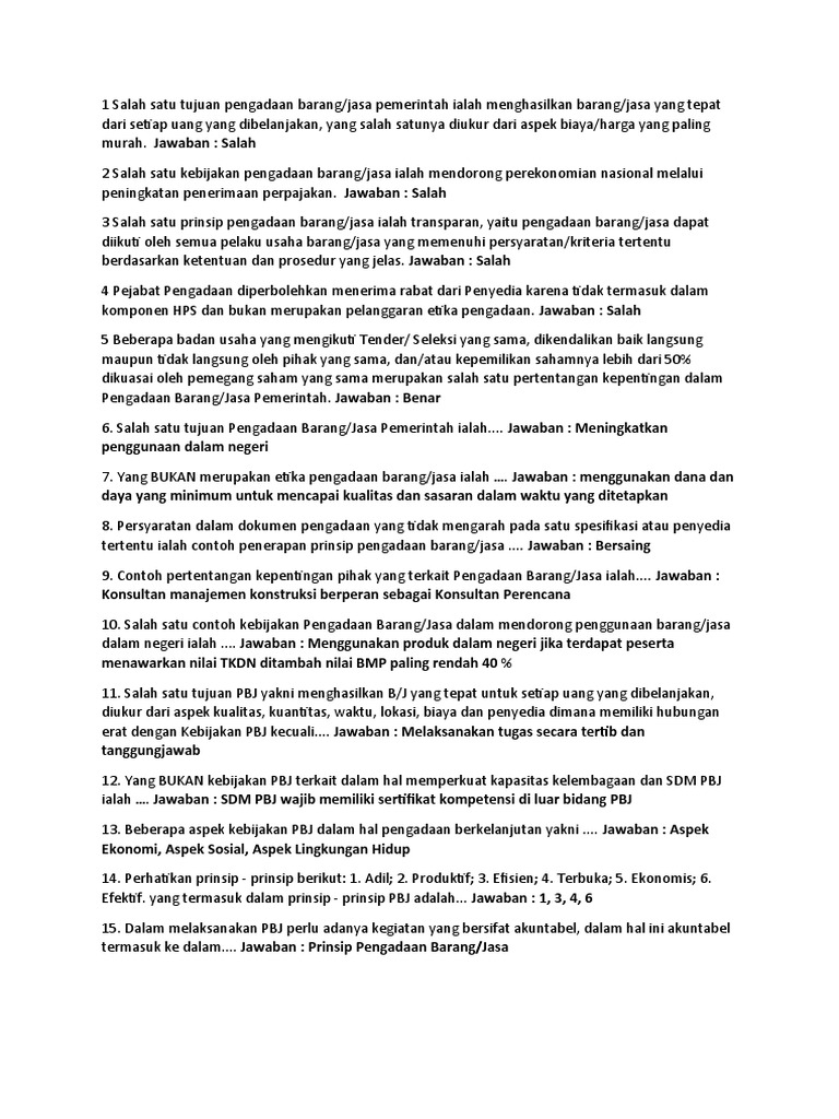 Kunci Jawaban Materi 2 | PDF