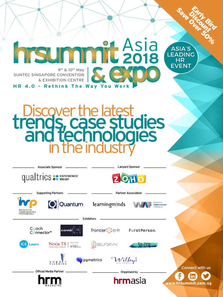 HR Summit 2018 Brochure Print 1st Updated | PDF | Analytics | Design ...