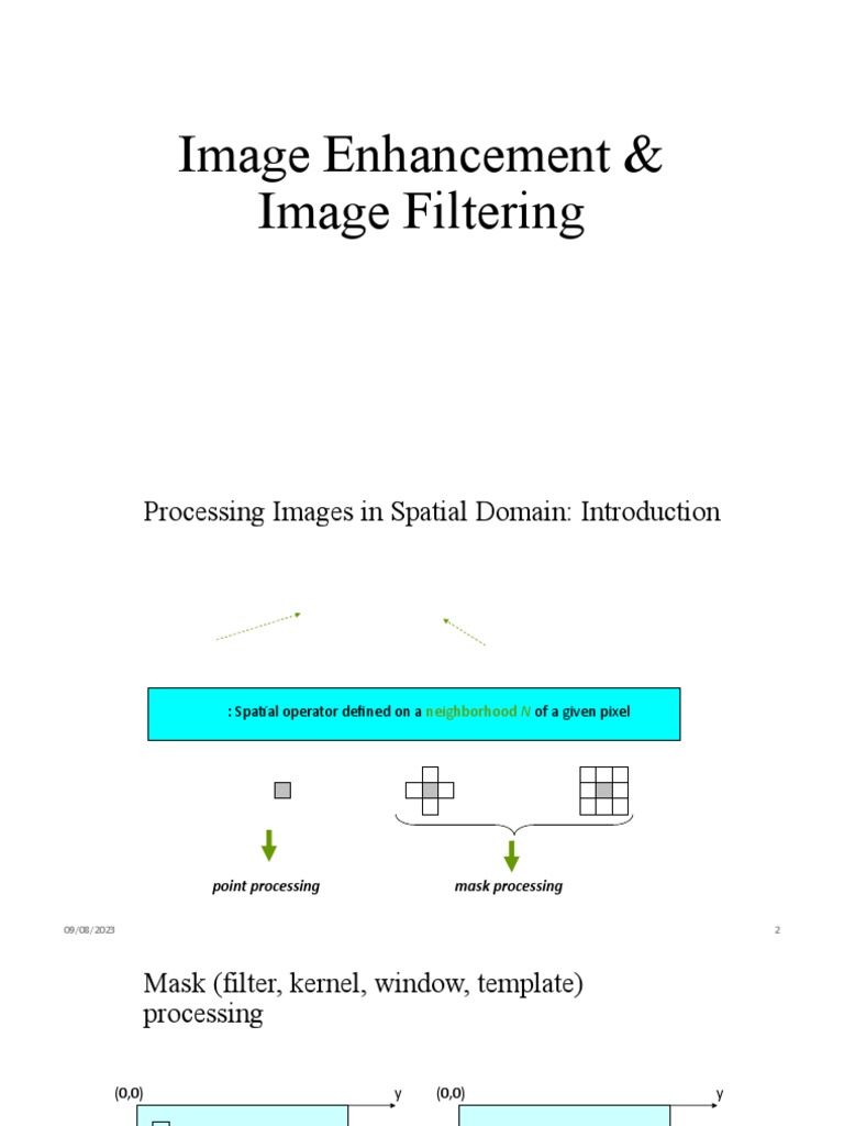Image Enhancement Image Filtering | PDF | 2 D Computer Graphics ...