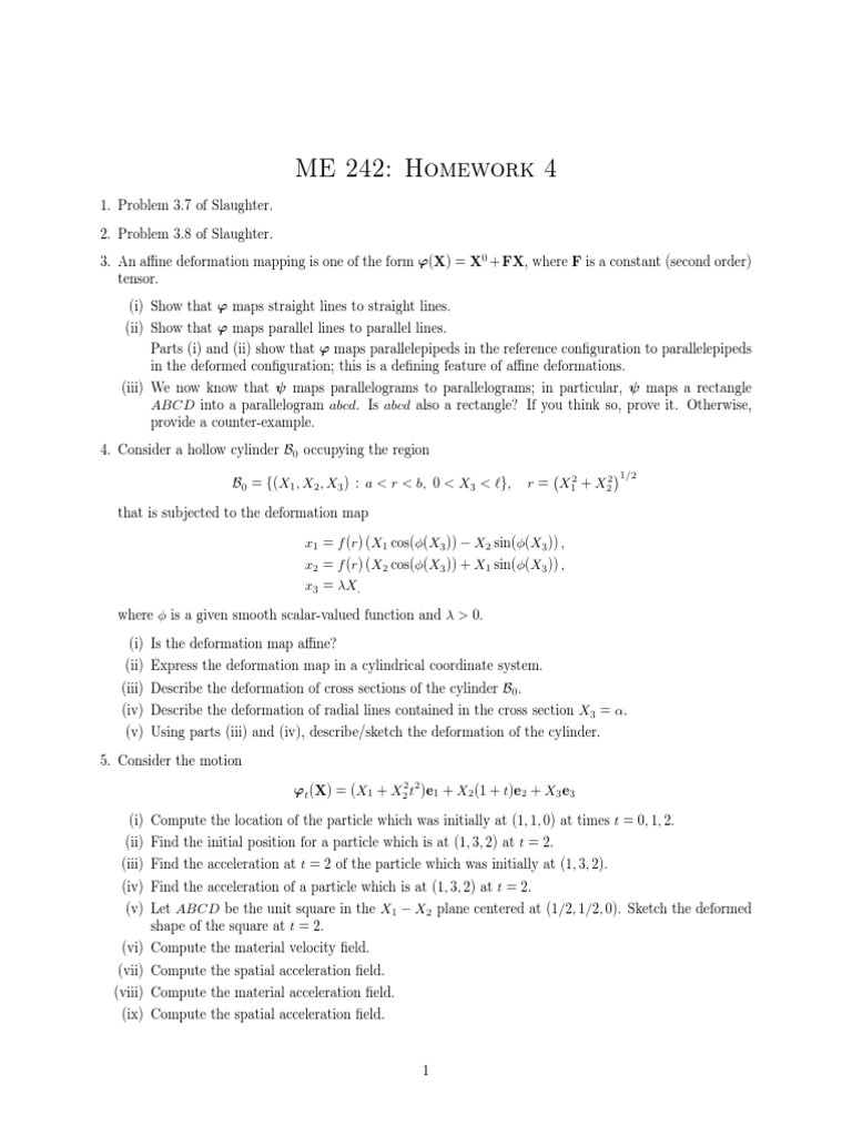 HW 4 | PDF | Acceleration | Physical Sciences