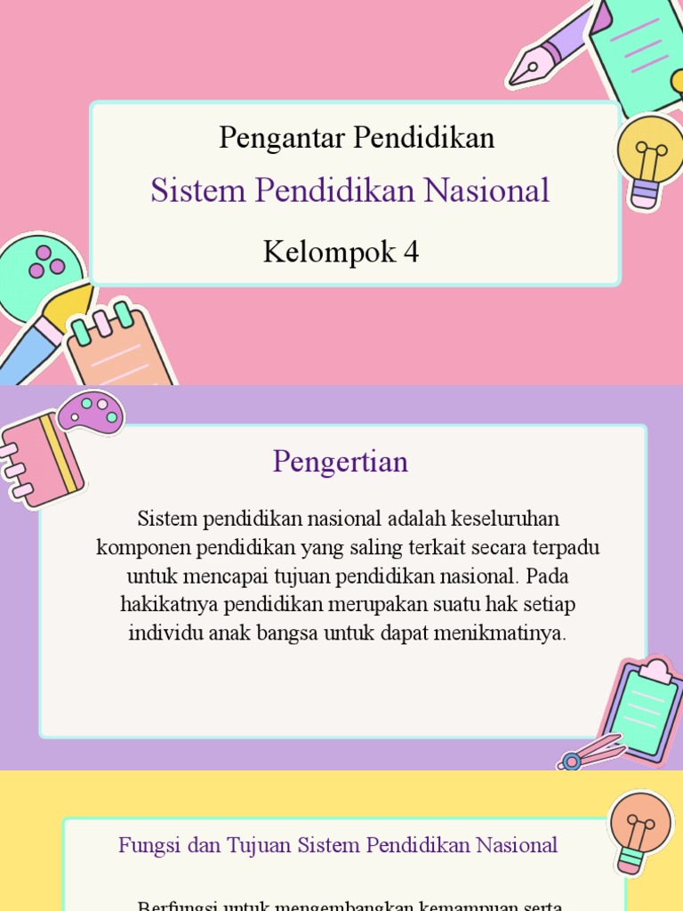 Kel.4 Sistem Pendidikan Nasional | PDF