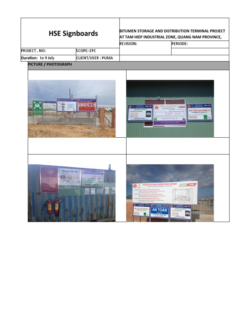 HSE Sign Boards | PDF