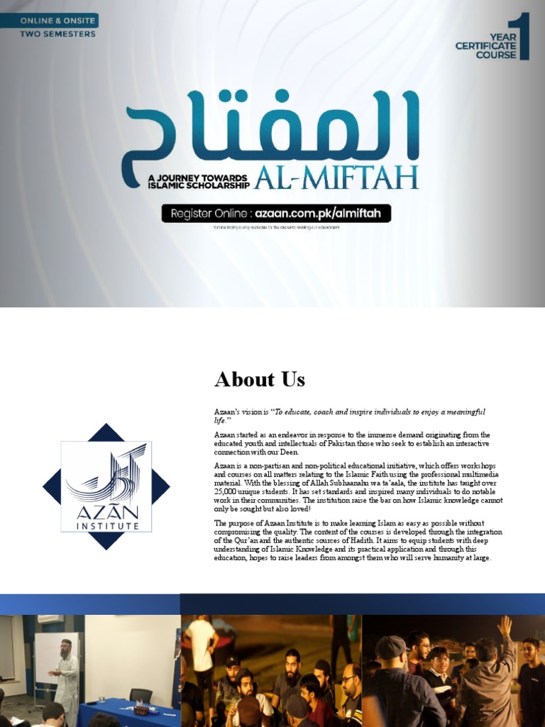 Al Miftah Prospectus | PDF | Abrahamic Religions | Religious Faiths